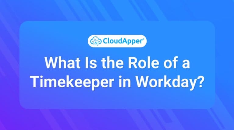 What Is the Role of a Timekeeper in Workday?
