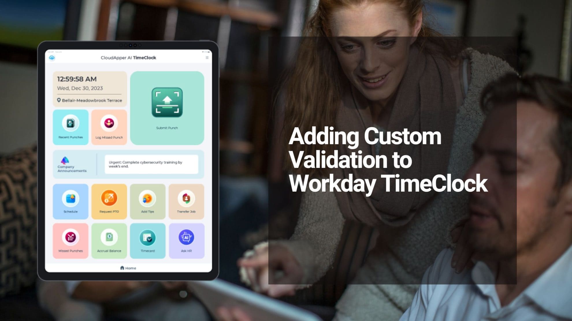 Adding Custom Validation to Workday Time Clock