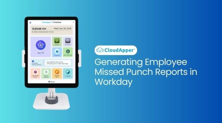 Generating Employee Missed Punch Reports in Workday