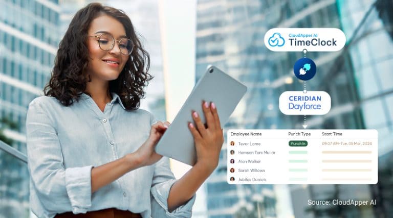Fix Your Customization Challenges With CloudApper AI Time Clock for Ceridian Dayforce