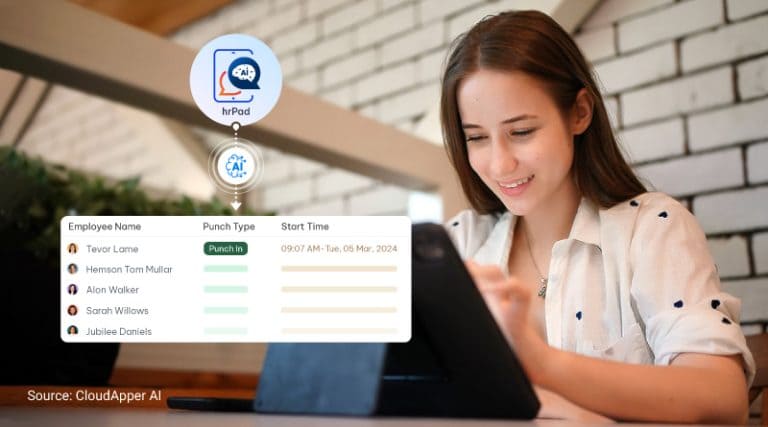 Smarter Employee Time Clock Kiosks With AI-Powered hrPad