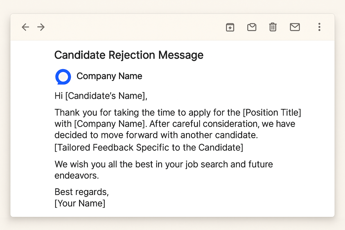 AI Candidate Rejection Email: Make Rejections Feel Human
