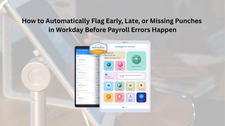 How to Automatically Flag Early, Late, or Missing Punches in Workday Before Payroll Errors Happen