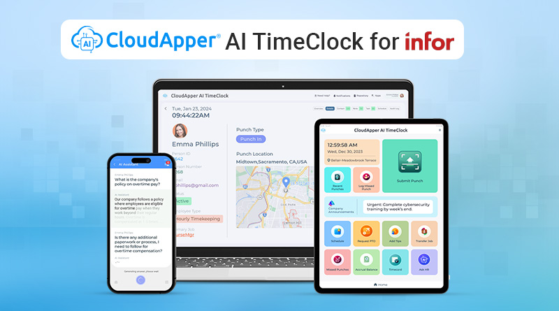 AI Time Clock for Infor - Tablet/iPad App For Clock-In & Out