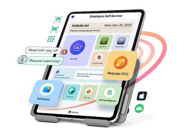 CloudApper hrPad - AI Powered Time Clock For HRSD
